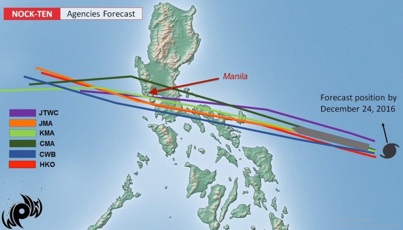 Tropical Storm “Nock-Ten” Intensifying to Cat 3 Typhoon – Landfall ...
